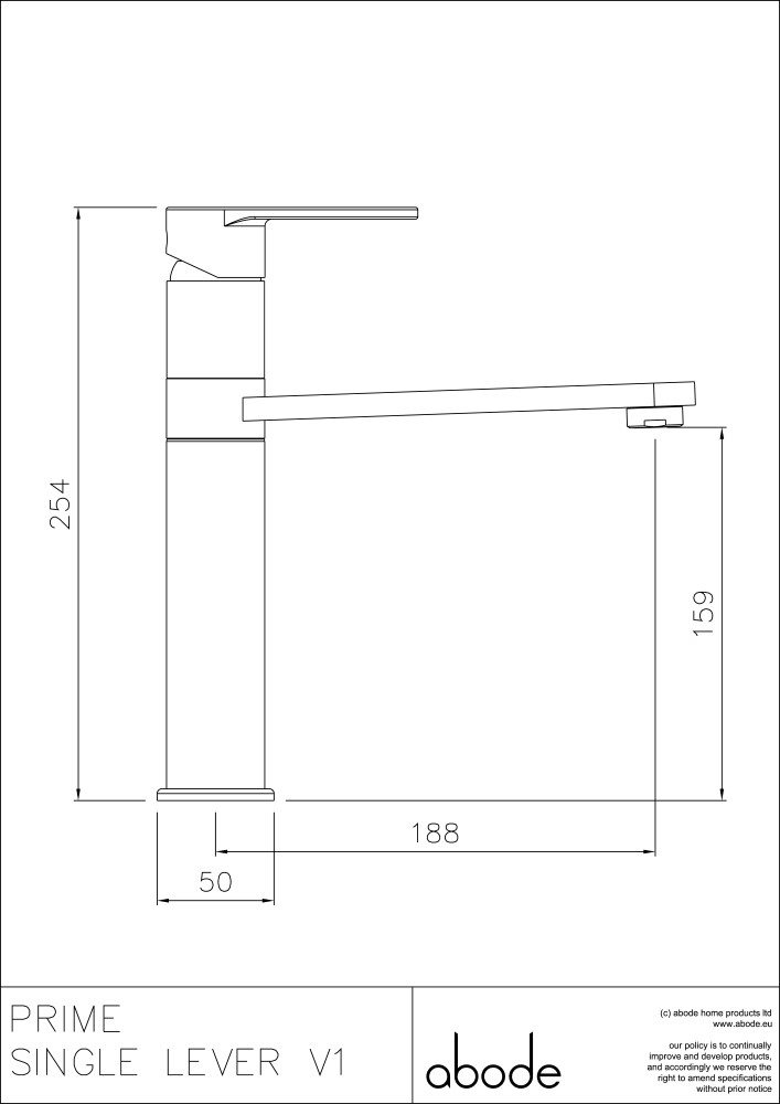 Prime Prime Single Lever Chrome - Sterling Website